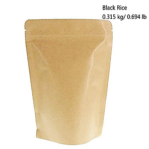 SumDirect Kraft Stand Up Pouches - 50 Pack 5x7 Inch Ziplock Food Storage Reusable Bags with Foil Lined for Home or Business (Brown)