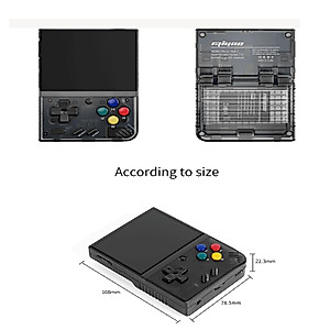 MIYOO Mini Plus Portable Retro Handheld Console V2 Mini+ 3.5-inch IPS Screen Classic Console System Gift (64GB Black)