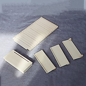 1:12 Scale Rack Dollhouse Accessories Book Shelf Miniature Furniture 4 Tier Bookcase Storage Shelf Shooting Props Desktop Decor (S)