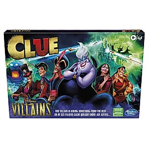 Hasbro Gaming Clue: Disney Villains Edition Board Game for Kids Ages 8+, 2-6 Players (Amazon Exclusive)