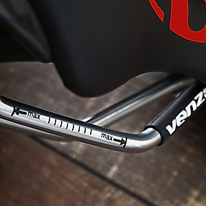 Venzo Comfortable Bike Bicycle Saddle Seat - for MTB, Road, Exercise, Trekking, Folding, Hybrid & Cruiser Bikes - XC Saddle Seat - Red