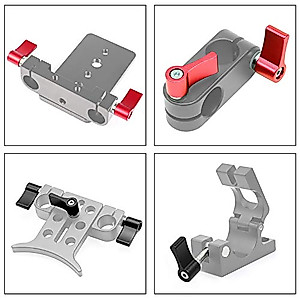 SPEEDWOX 10 Pcs M5 20mm Screw with Handle Thumb Screw Male Threading Rotating Knob Adjustable Thumb Lever Screw Rotating Knob Adjustable Thumb Lever Screw Rotating Knob with Single Wing(Red)