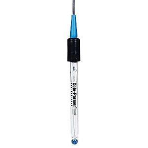 Cole-Parmer Rugged pH Electrode,12x110mm, Glass Body, Double Junction, Refill