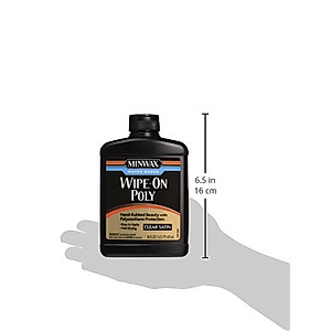 pt Minwax 40917 Clear Wipe-On Poly Water-Based Polyurethane, Satin