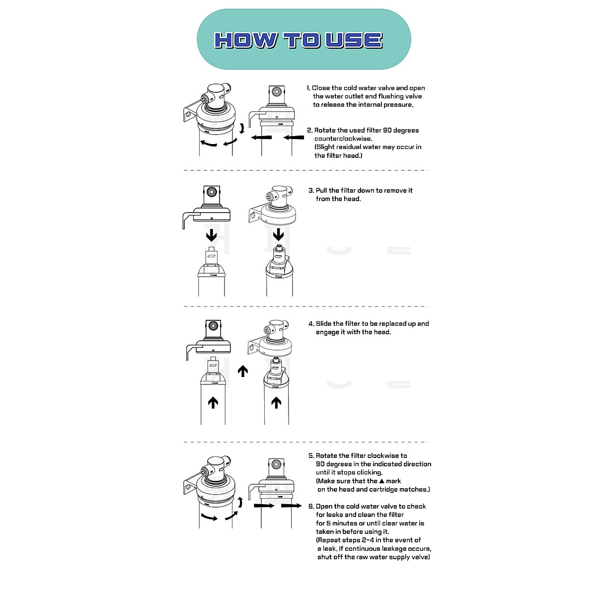 Microfilter MICROFILTER FLUUX H17-SD3,Sediment,Under Sink Water Filter 21K Gallons ,Includes Head,2Pack
