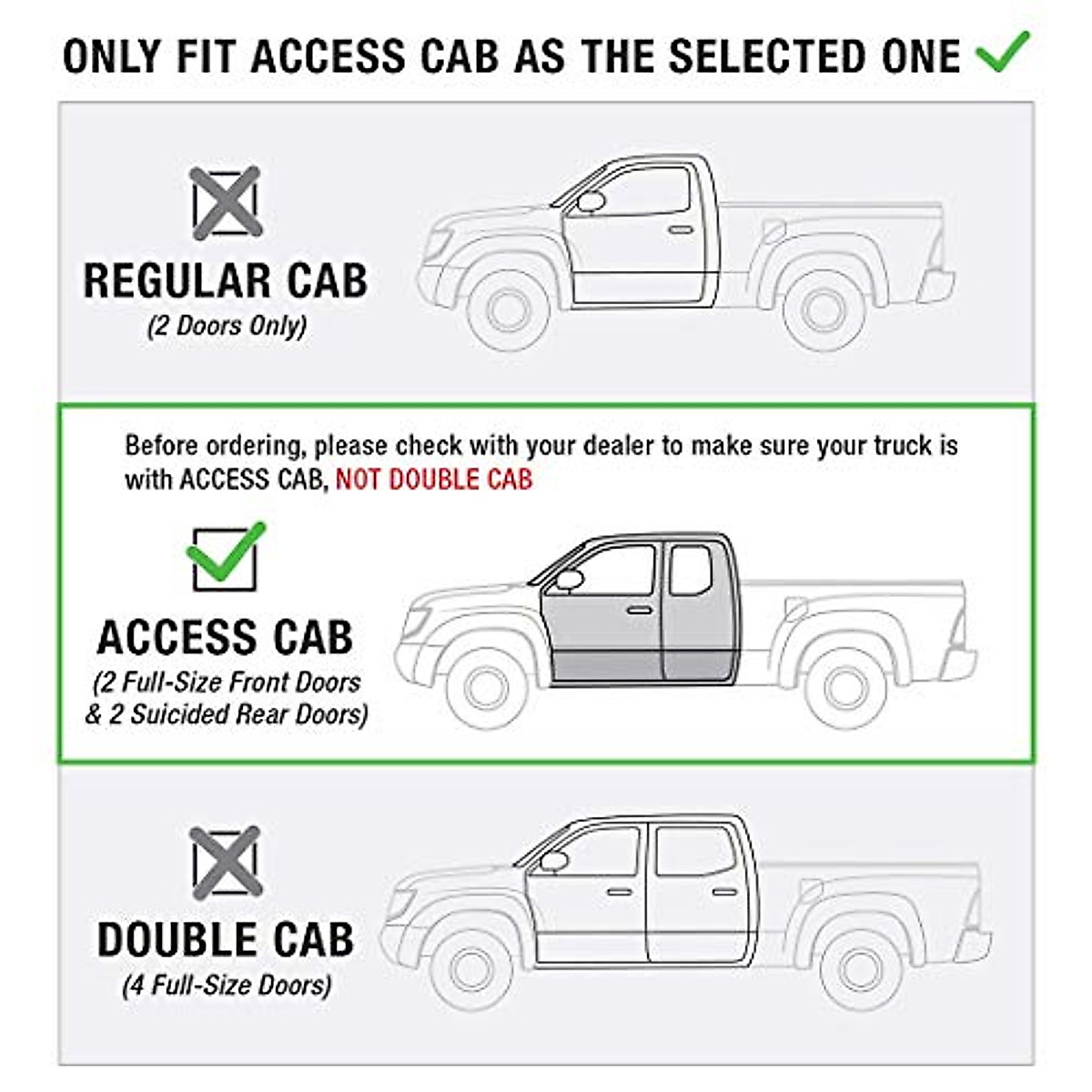 Raptor Series Nerf Bars Side Steps 4in Oval Black Curved for 05-23 Tacoma Extended Cab/Access Cab