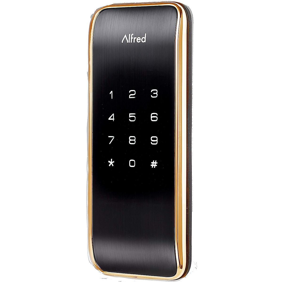 Alfred DB2 Smart Door Lock Deadbolt Touchscreen Keypad, Pin Code + Bluetooth, Up to 20 Pin Codes (Gold)