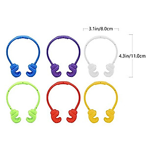 DOITOOL 6Pcs Thumbs Up Cell Phone Stands, Adjustable Mobile Smartphone Holder, Flexible Cellphone Tablet Computer Display Stand for Home Office (Random Color)