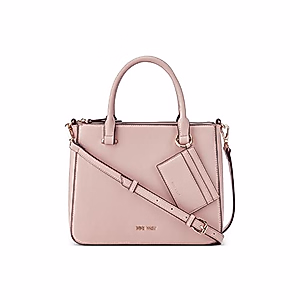 NINE WEST LUCIANNE Jet Set Satchel, Pale Pink