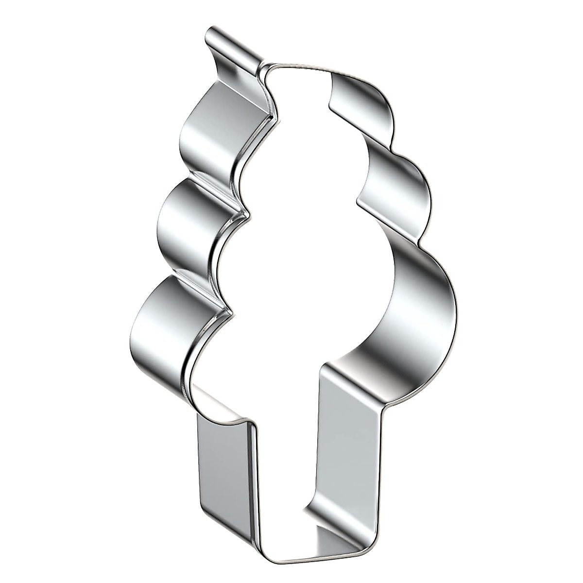 Soft Serve Ice Cream Cone Cookie Cutter Set in Assorted Large Sizes - 5", 4", 3", 2" - 4 Piece - Stainless Steel
