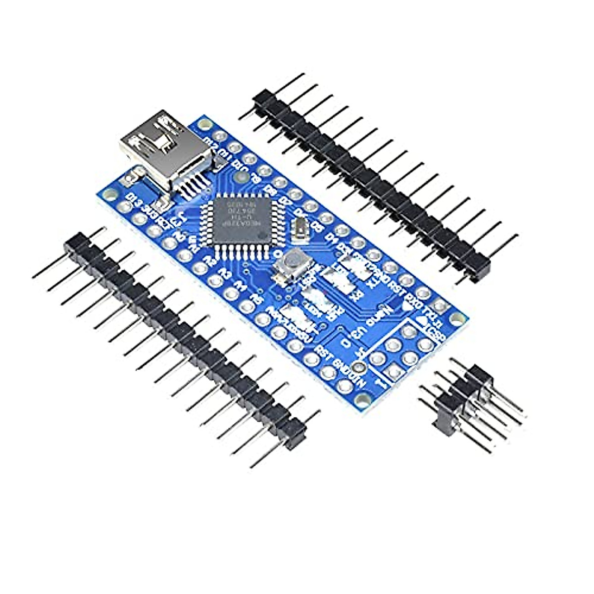 Classic Version 10Pcs Mini USB Nano 3.0 Atmega328P-AU atmega328 Microcontroller for Arduino FT232 5V 16M Board Module with Pins