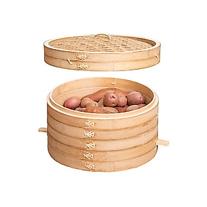 Gardener's Supply Company Stackable Bamboo Harvest Storage Basket Lid