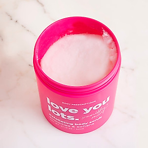 Body Prescriptions Exfoliating Body Scrub – Body Cleanser for Nourished, Ultra-Smooth Skin, Vanilla and Mint (Love You Lots)