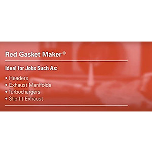 Permatex 27038 Optimum Red High Temperature Gasket Maker, 3 oz