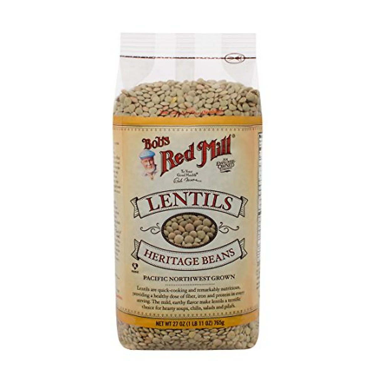 Bob's Red Mill Lentils Beans, 27-ounce (Pack of 4)