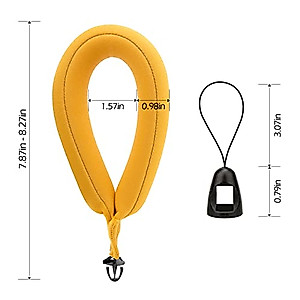 Luxebell Waterproof Camera Float, Universal Foam Floating Wrist Strap for GoPro Hero 11 10 9 8 7 6 5, Nikon, Olympus, Canon, Keys, Sunglasses and Phones Orange & Red