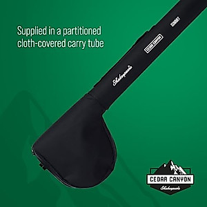 Shakespeare Cedar Canyon Summit Fly Fishing Rod, Black, 9' - 6wt - 4pc