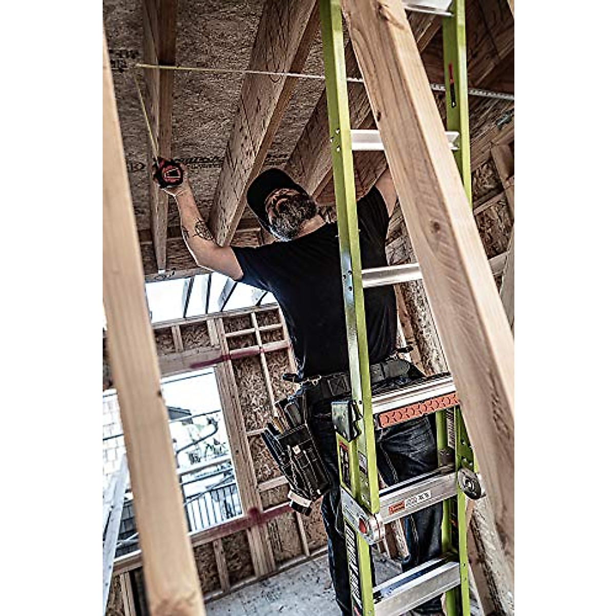 Little Giant Ladders, King Kombo, Professional, 6 Ft. A Frame, 10 Ft. Extension, Fiberglass, Type 1AA, 375 lbs Weight Rating, (13610-001)