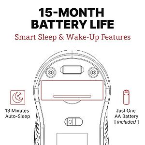 SHHHMOUSE Silent Mouse Wireless - Quiet, Cordless USB Mouse for Laptop, Chromebook & PC