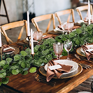 COCOBOO 36pcs 245ft Artificial Greenery Garland Fake Vines Hanging Ivy Garland for Wedding Garden Swing Frame Outdoor Home Bedroom Decoration