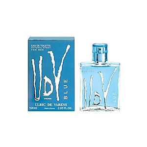 Udv Blue By Ulric De Varens For Men Eau De Toilette Spray, 3.4-Ounces