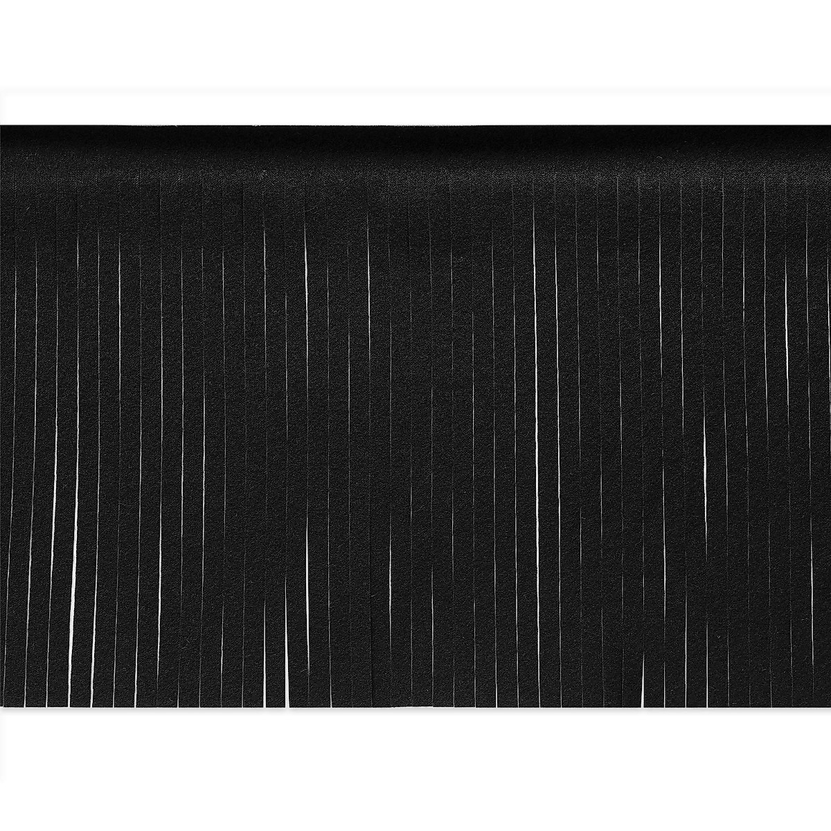 Trims by the Yard 6" Matte Finish Vegan Leather Fringe Trim, Dark Brown (5 Yard Cut)