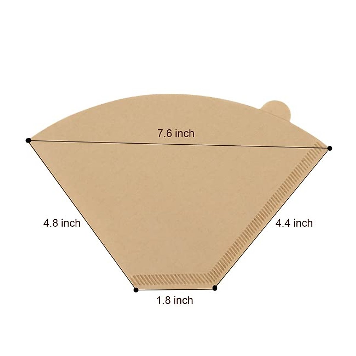 Disposable Coffee Paper Filters for Ninja Dual Brew Coffee Maker, 100 Pcs #4 Cone Replacement Filter Compatible with Ninja DualBrew Pro CFP301 CFP201 Coffee Maker Ninja Coffee Filter