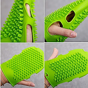 Silicone Massage Glove/cellulite Remover/increase Blood Circulation/ Brush Glove Scrub /Pink