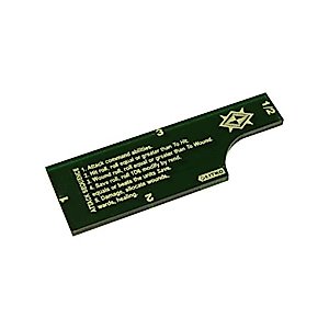 LITKO 3-inch Fight Gauge | Combat Movement | Compatible with Warhammer Age of Sigmar 3rd Edition (Translucent Green)