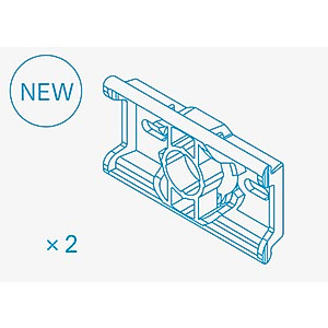 Tooflex One Wall Adapter Accessory Requires Individual Holders, Sold Separately - Pack of 2, Black