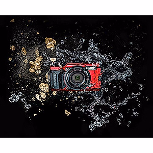 Olympus Tough TG-6 Waterproof Camera, Red -16GB Basic Bundle