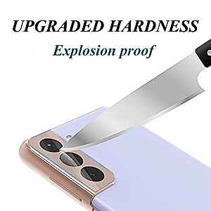 CloudValley 4 Pack for Samsung Galaxy S21 Camera Lens Protector, Clear Tempered Glass Back Camera Lens Cover, Anti-Scratch Camera Protectors[Transparent]