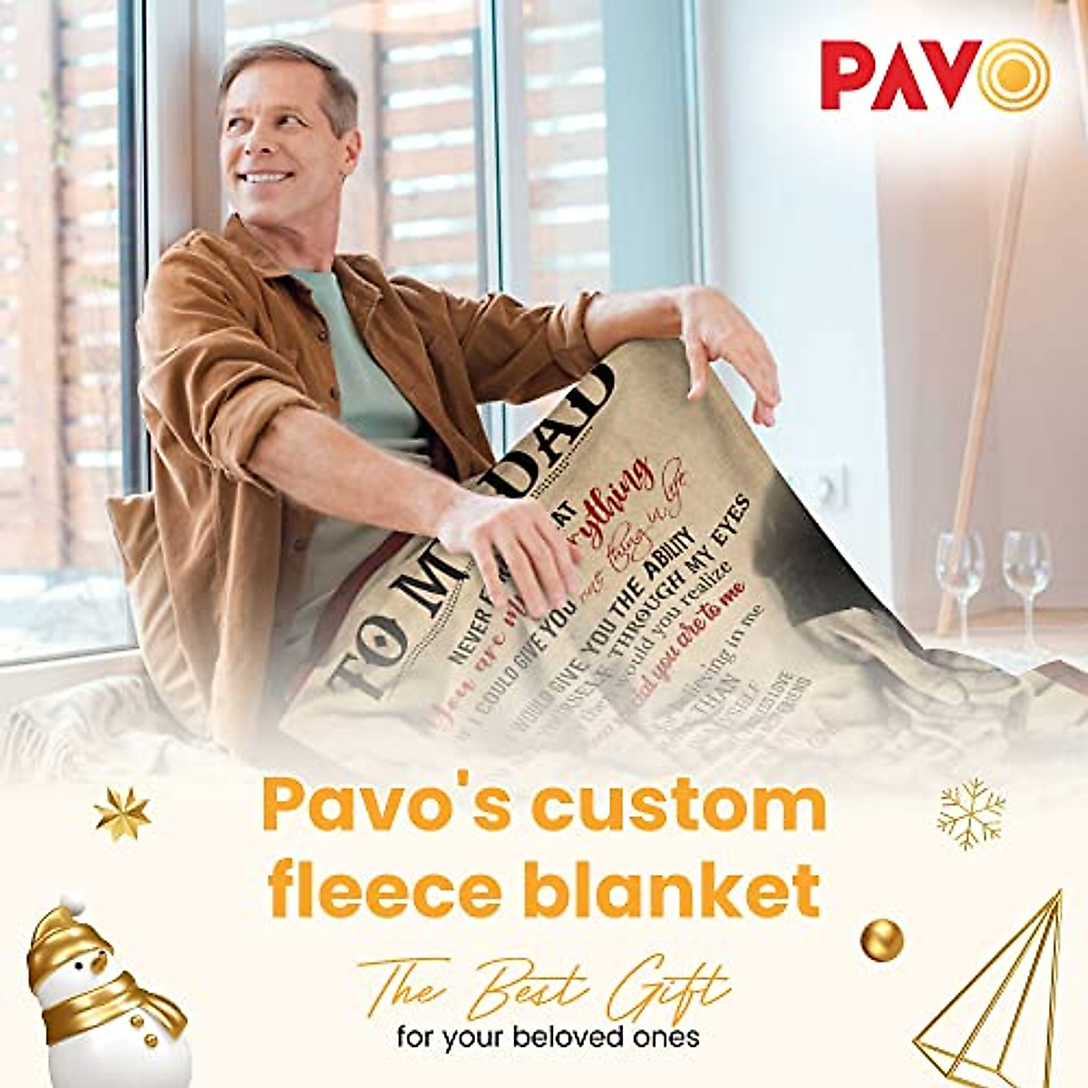 New 2023 Dad Gifts to My Dad from Daughter Holding Hand Ultra Soft Fleece Throw Blankets for Couch Bedroom Sofa Best Dad Gifts for Birthday, Thanksgiving, Anniversary, for Men 50x60 inches