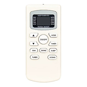 GYKQ-34 Replace AC Remote Control Compatible with Soleus/Black&Decker/TCL Air Conditioner TM-PAC-08E3 BPACT10WT BPACT12WT
