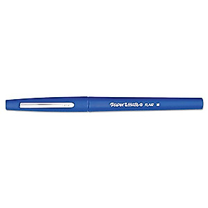 Paper Mate 8410152 Flair Medium Felt Tip Stick Pen, Blue Ink, 7Mm, Dozen