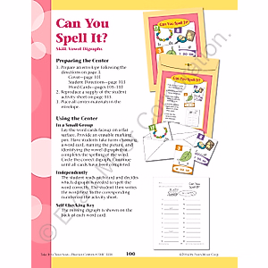 Take It to Your Seat Phonics Centers, Grades 2-3