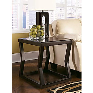 Signature Design by Ashley T592-3 End Table, 30.25" W x 25.50" D x7.00 H, Brown