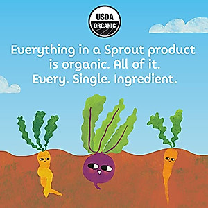 Sprout Organic Baby Food, Stage 4 Toddler Smoothie Pouches, Blueberry Banana with Coconut Milk, 4 Oz Purees 12 Count(Pack of 1)