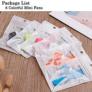 GaiRen Mini Phone Fans, Cellphone Fan Compatible with iPhone 12/13/X/Xs/Xr Cell Phone Summer Accessories (6 Packs)