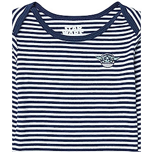 Amazon Essentials Disney | Marvel | Star Wars Unisex Babies' Long-Sleeve Bodysuits, Pack of 5, Star Wars Child, 3-6 Months