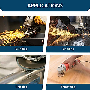 Benchmark Abrasives 4.5" x 5/8"-11 Premium High Density Jumbo Zirconia Type 29 Flap Discs 4 1/2 for Angle Grinder, Sanding Discs, Finishing - Grinding Wheels 4 1/2 Inch (10 Pack) - 60 Grit