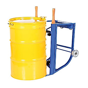 Vestil RDC-1000-5SS Deluxe Rotating Drum Cart with Steel Wheel, Steel, 1000 lbs Capacity
