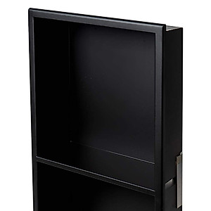 ALFI brand ABNC1224-BLA Shower Niche, Black Matte