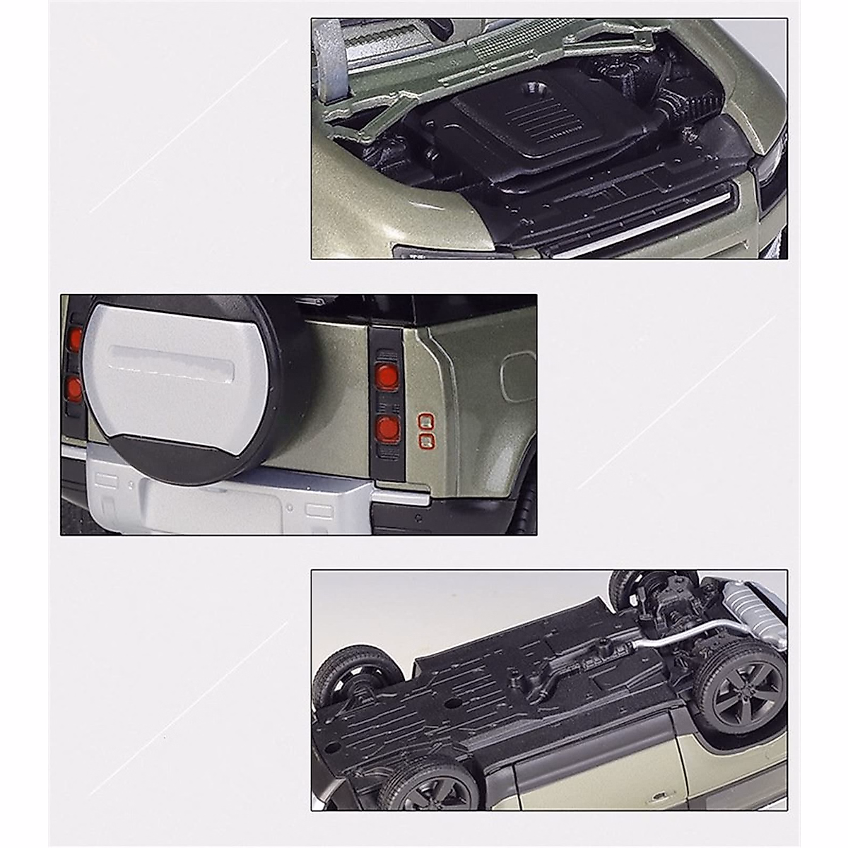 Car Diecast Model Alloy Car Model Diecasts Metal Vehicles Car Model Childrens Toys Gift 1/26 2020 for Land Rover for Defender 90 (Color : White)