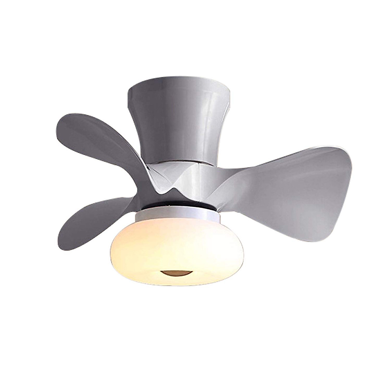 LAJUU Kids Bedroom Ceiling Fan with Light Reversible with Remote Control 6 Speeds Led Dimmable Fan Ceiling Light 64W with Timer Modern Quiet Ceiling Fan Light