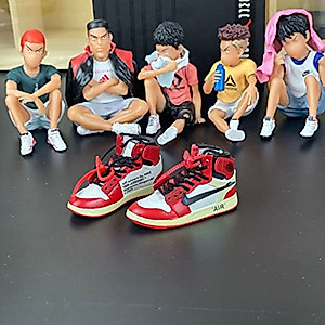 IMPORTUNK 1 pair ONLY Sneaker Keychain Jordan Retro 1 shoes Bulls star for mens and women Jordan's