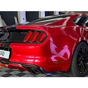 VViViD+ Ultra Gloss Metallic Candy Red Vinyl Car Wrap Premium Paint Replacement Film Roll with Nano Air Release Technology (1ft x 5ft)