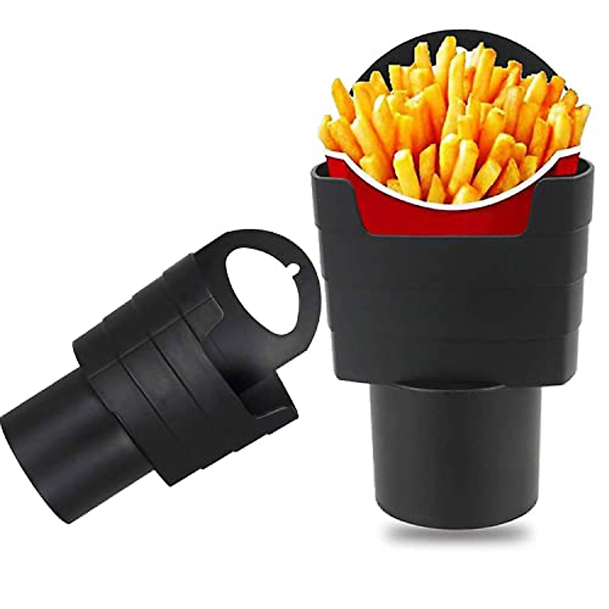 Heart Horse 2Pcs Car French Fries Cup Holder Car French Fries Holder Universal French Fries Cup Holder for Vent