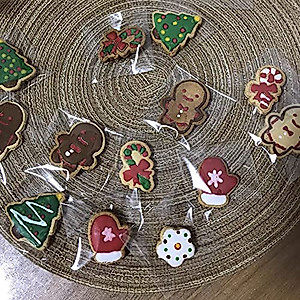 Doutop 200pcs 2x3 Clear Cellophane Bags 1mil Self Adhesive Bags OPP Plastic Cellophane Bags for Jewelry Earrings Candies Bakery Candle Soap Cookie 4 Sizes to Choose from