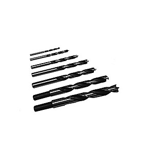 Milescraft 1812 Drill Bit Set, Brad Point, 7-Piece (imperial)